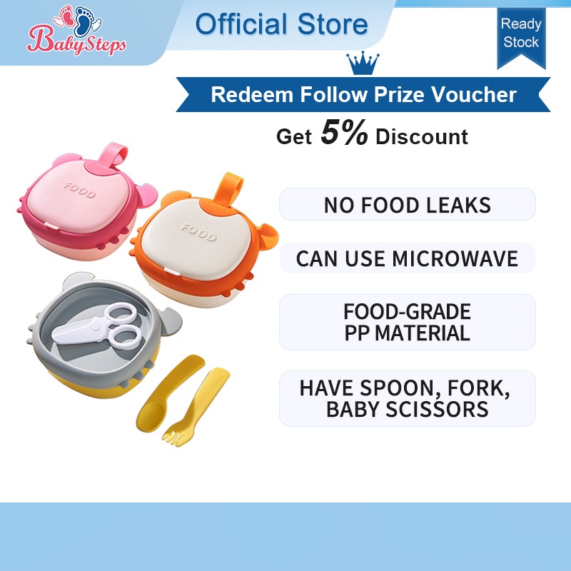 BABYSTEPS Lunch Box Baby Feeding Set Food Container Bekas Makanan Baby ...