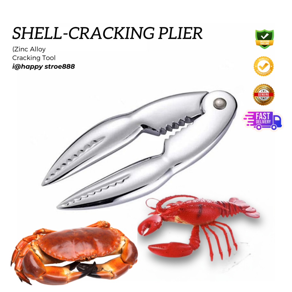 Multi Purpose Zinc Alloy Cracker Lobster Crab Cracker Plier Shell