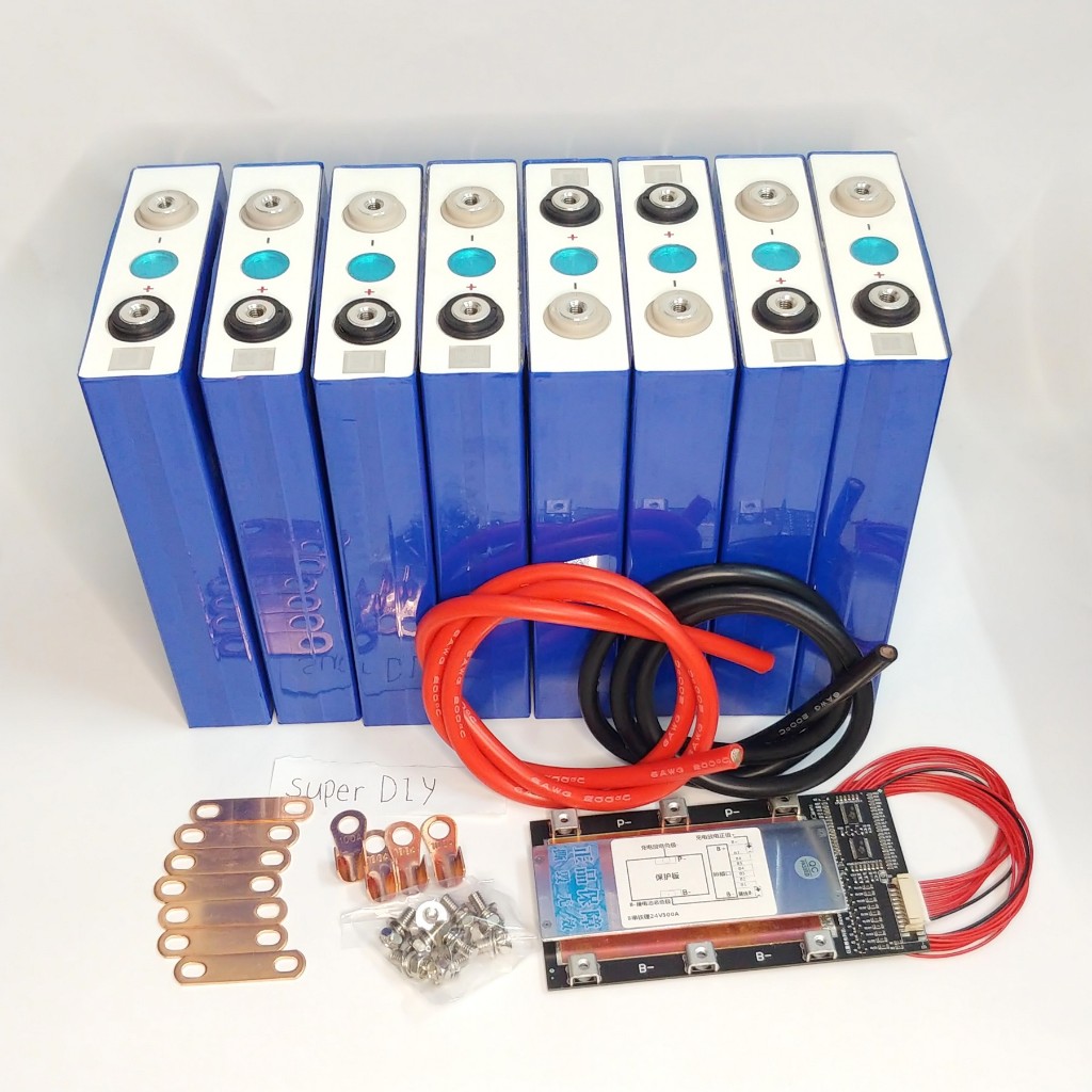 Package set lifepo4 for 12V / 24V solar system rechargeable lithium ion ...