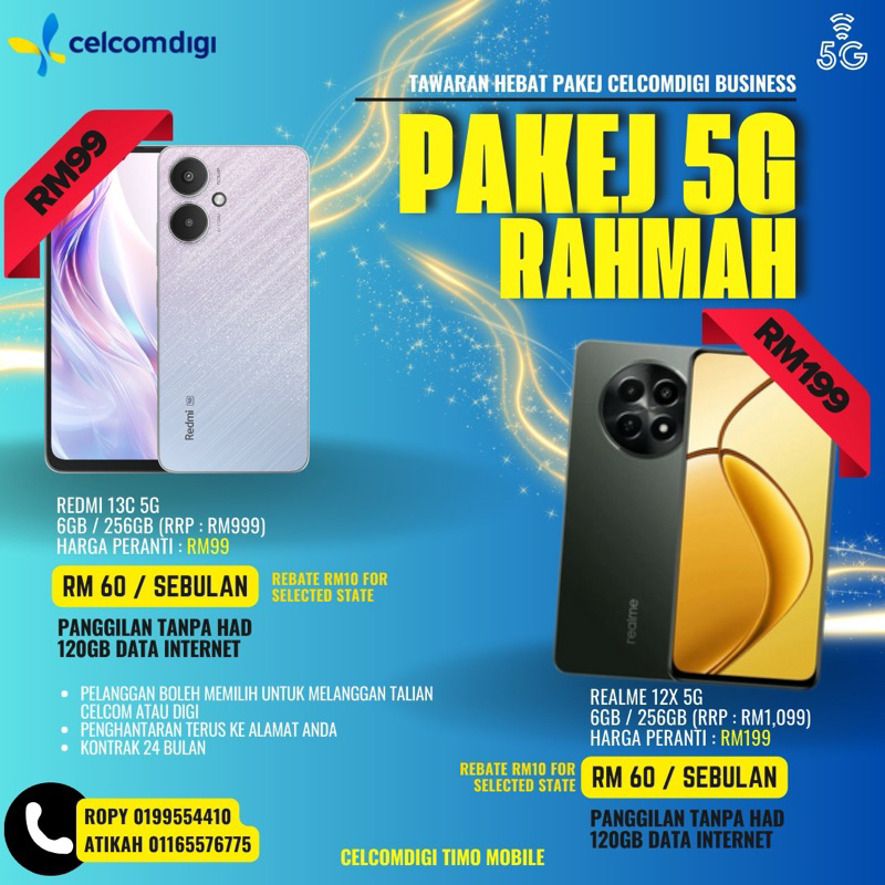 CelcomDigi RAHMAH-TELEFON 5G | Shopee Malaysia