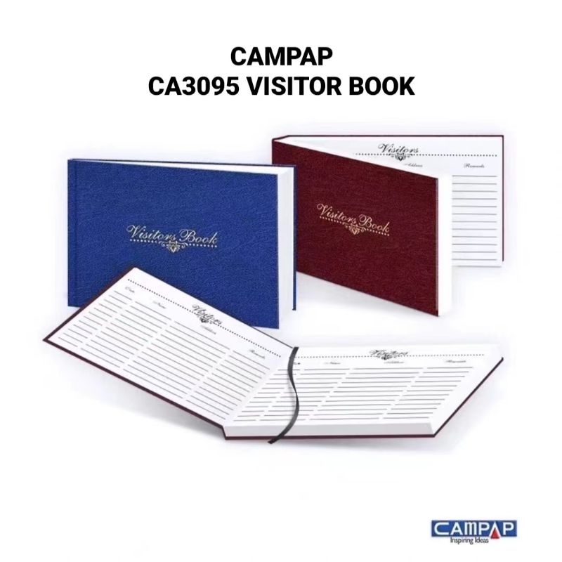 (1PC) CAMPAP CA3095 128P 120G Visitor Book | Buku Pelawat | 访客书 X 1PC ...