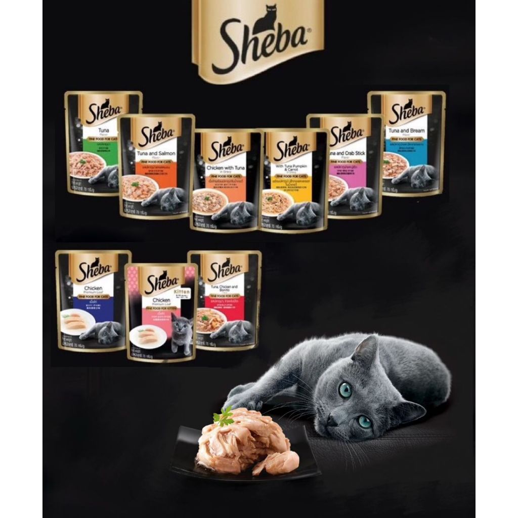 SHEBA POUCH 70G #CAT WET FOOD POUCH | Shopee Malaysia