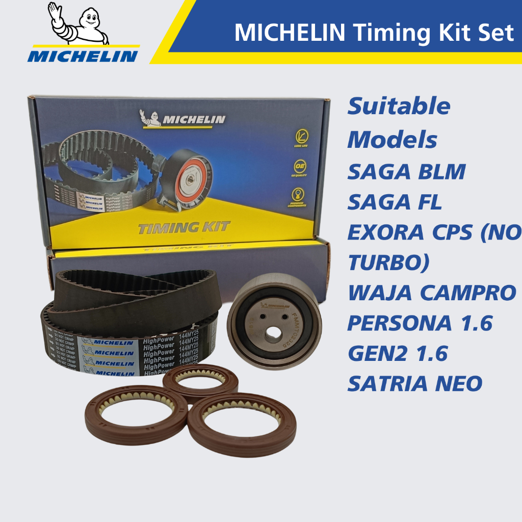 1P144MY25 MICHELIN Timing Kit Set - Proton Saga BLM/FL, GEN2, Persona ...