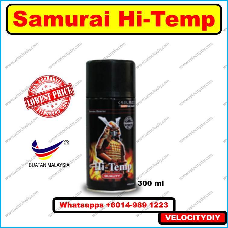 （黑武士耐高温喷漆）Samurai Hi-Temp Spray Paint 300ml | Shopee Malaysia