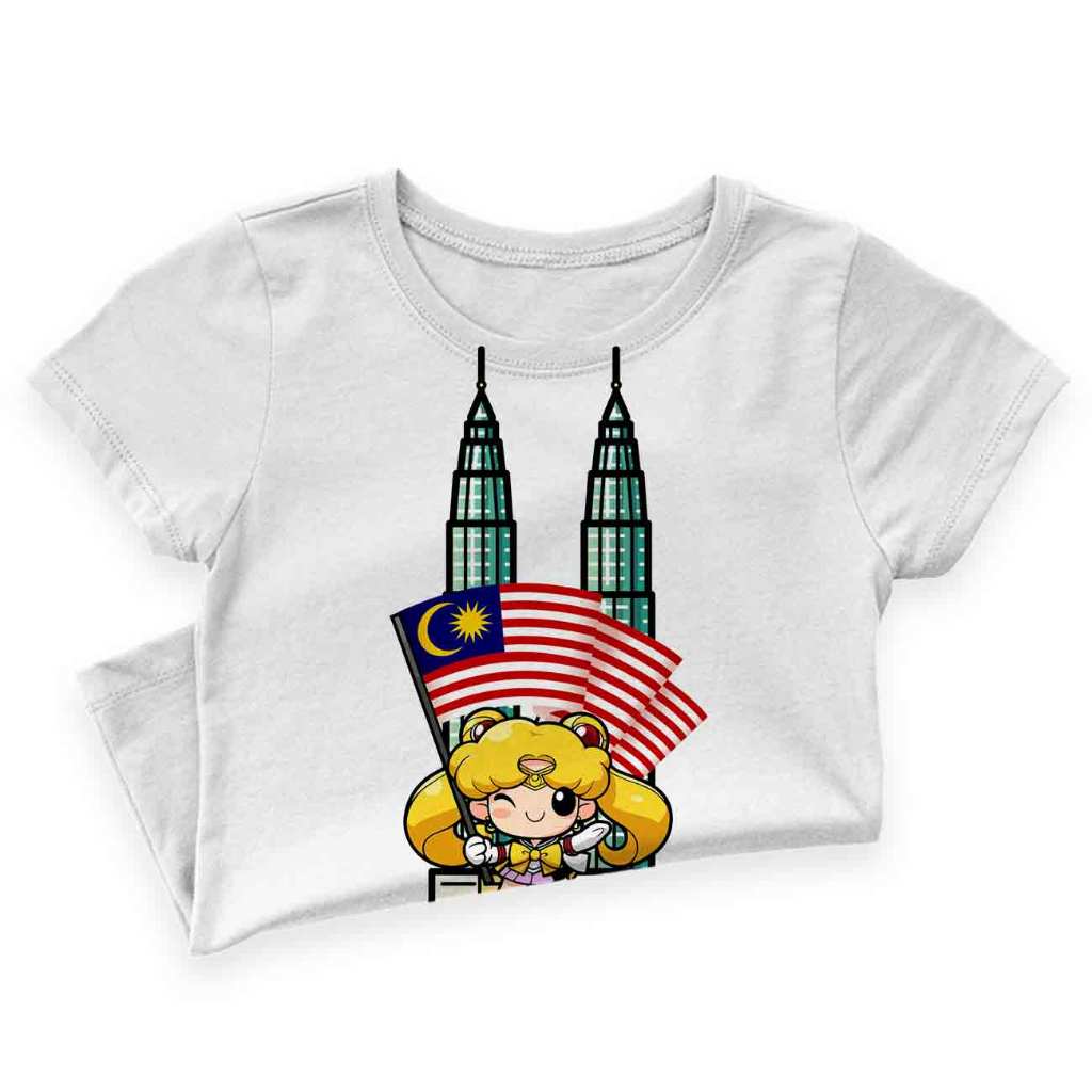 Sailor Moon Malaysia Merdeka Kid Cotton T Shirt Jalur Independent ...