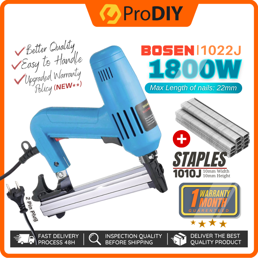 1022J Professional Pro Electric Stapler Gun With Duo-Fast + 1010j ...