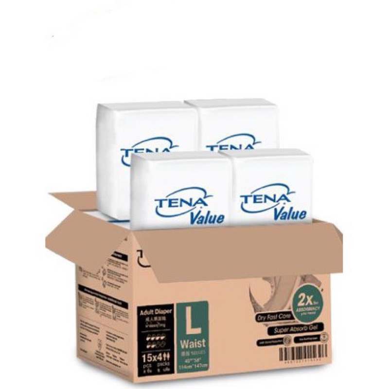 Tena Value Adult Diapers (L size 15pcs) | Shopee Malaysia