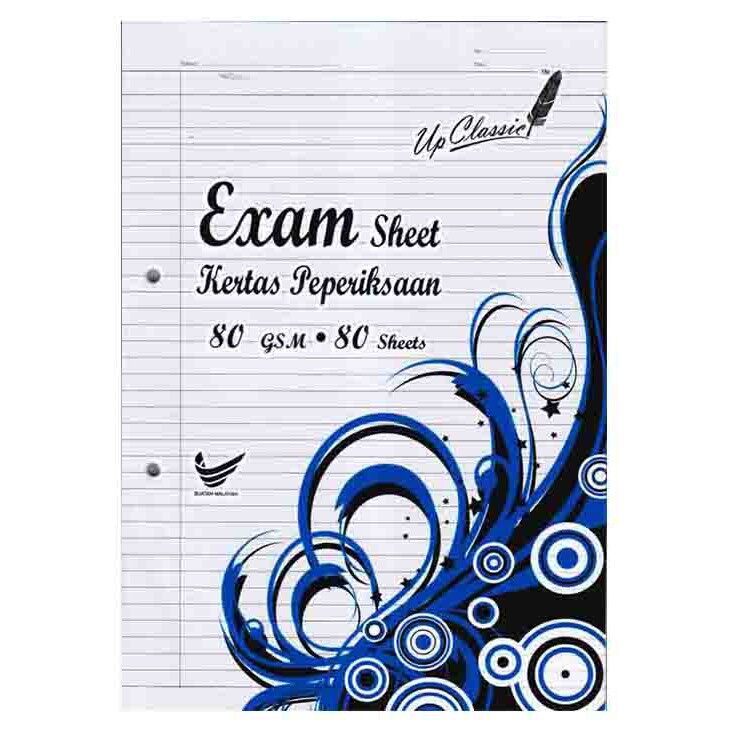 UP CLASSIC EXAM SHEET- A4 80GSM ( 80 SHEETS ) | Shopee Malaysia