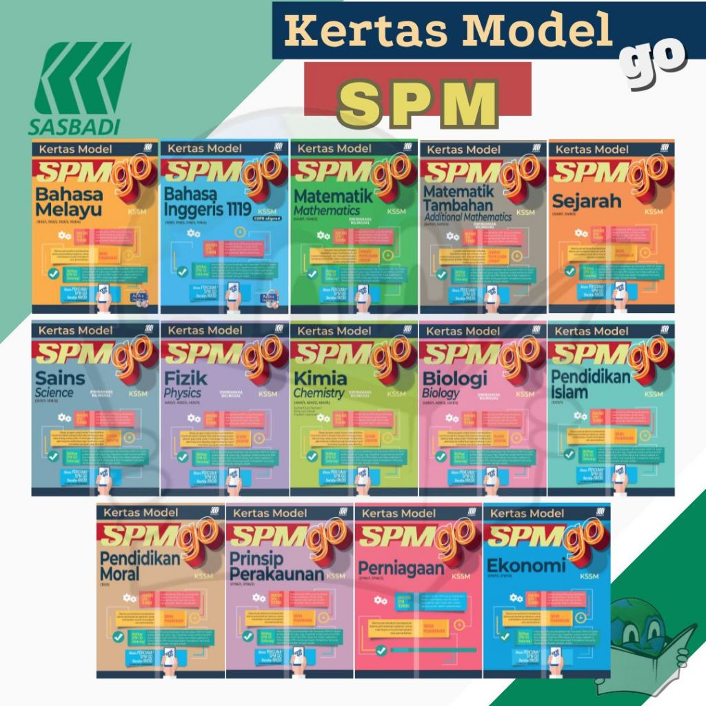 Buku Latihan Kertas Model GO SPM 2024 - BM/Eng/Mate/Mate.T/Sains/Kimia/Fizik/Bio/Sej/Islam/Moral ...