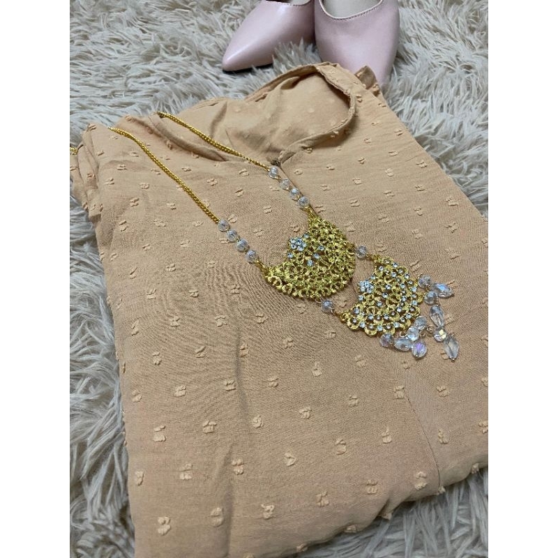 Dotted kaftan (Cey crepe) | Shopee Malaysia