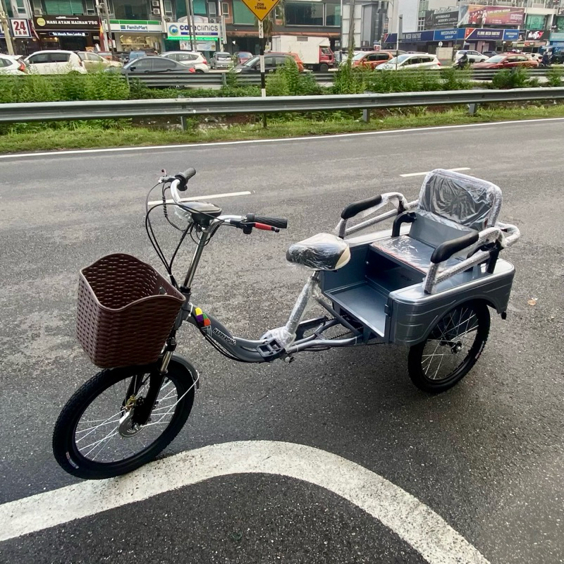 Installed Ready Adult Tricycle Bicycle Basikal 3 Roda Siap Pasang ...