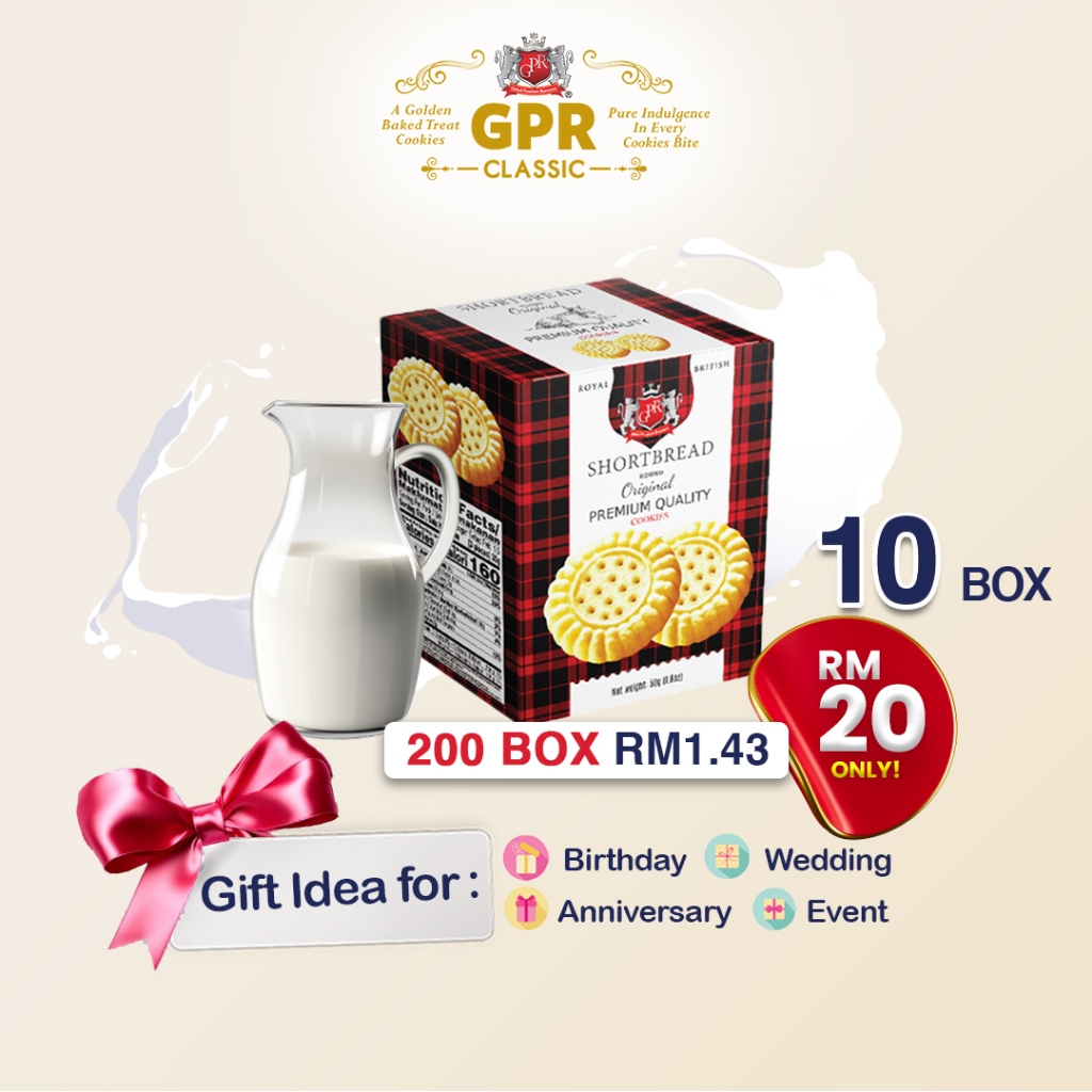 GPR Shortbread Original Flavor Wedding Doorgift (50g) 044 | Shopee Malaysia