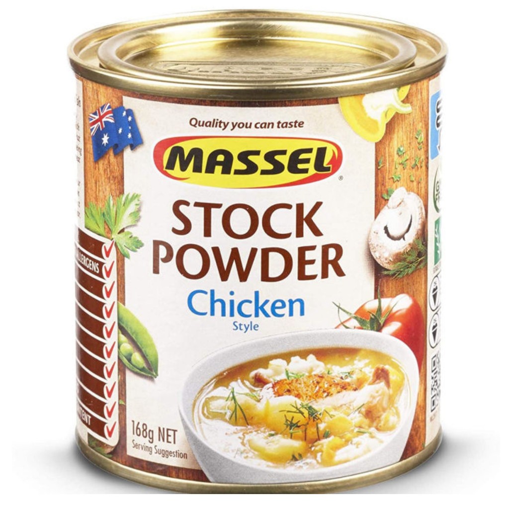 Massel Stock Powder No MSG, Gluten Free Chicken Flavor, 168g (Assorted ...