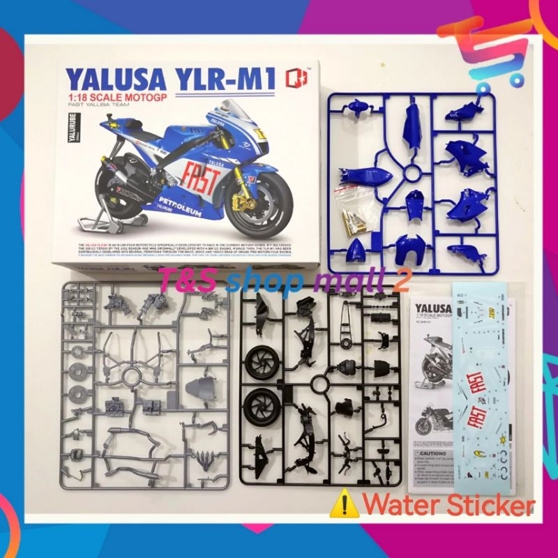 Motor Yalusa YLR-M1 Colour Yamaha Blue red SCALE 1:18 Model kit toy ...