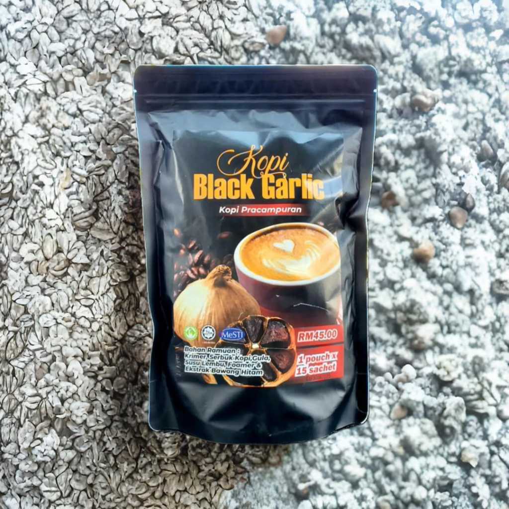 Kopi Black Garlic Oiriginal 15 Sachet Ready | Shopee Malaysia