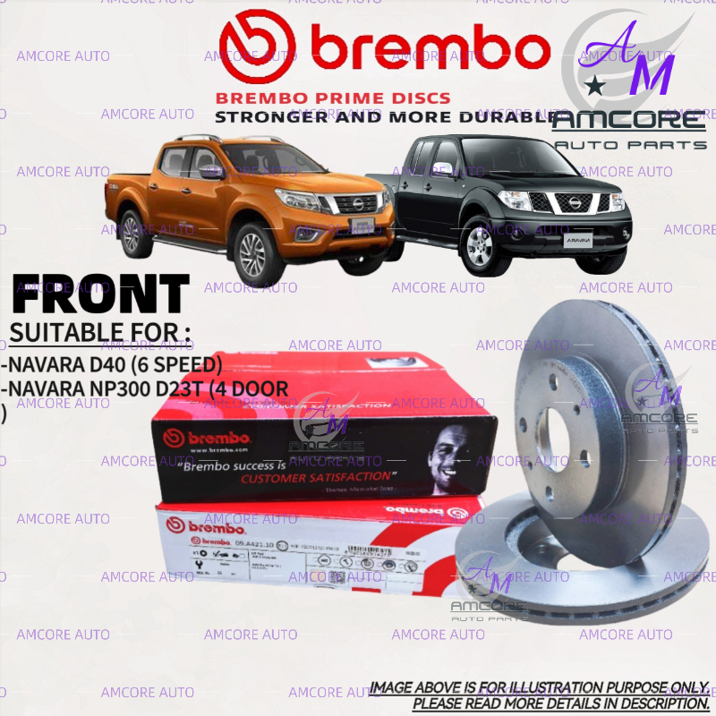 NISSAN NAVARA D40 AUTO (6 SPEED) / NAVARA NP300 D23T (4 DOOR)- BREMBO ...