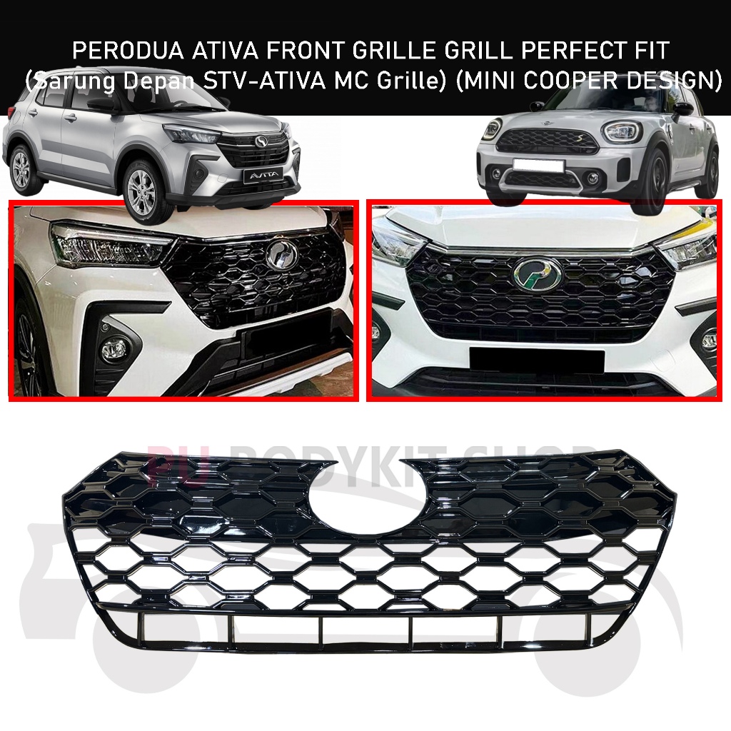 PERODUA ATIVA FRONT GRILLE PERFECT FIT (Sarung Depan STV-ATIVA MC ...