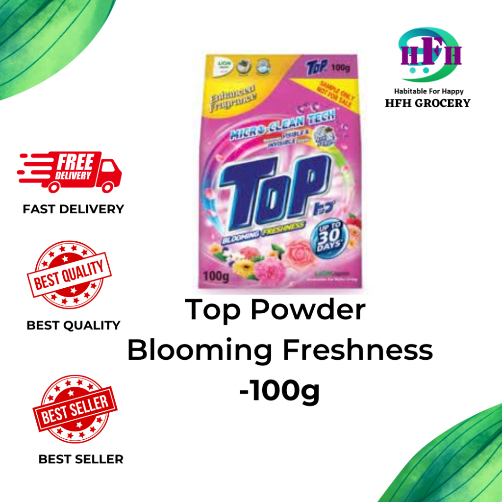 🔥Top Detergent Powder - Blooming Freshness (100gm)🔥 | Shopee Malaysia