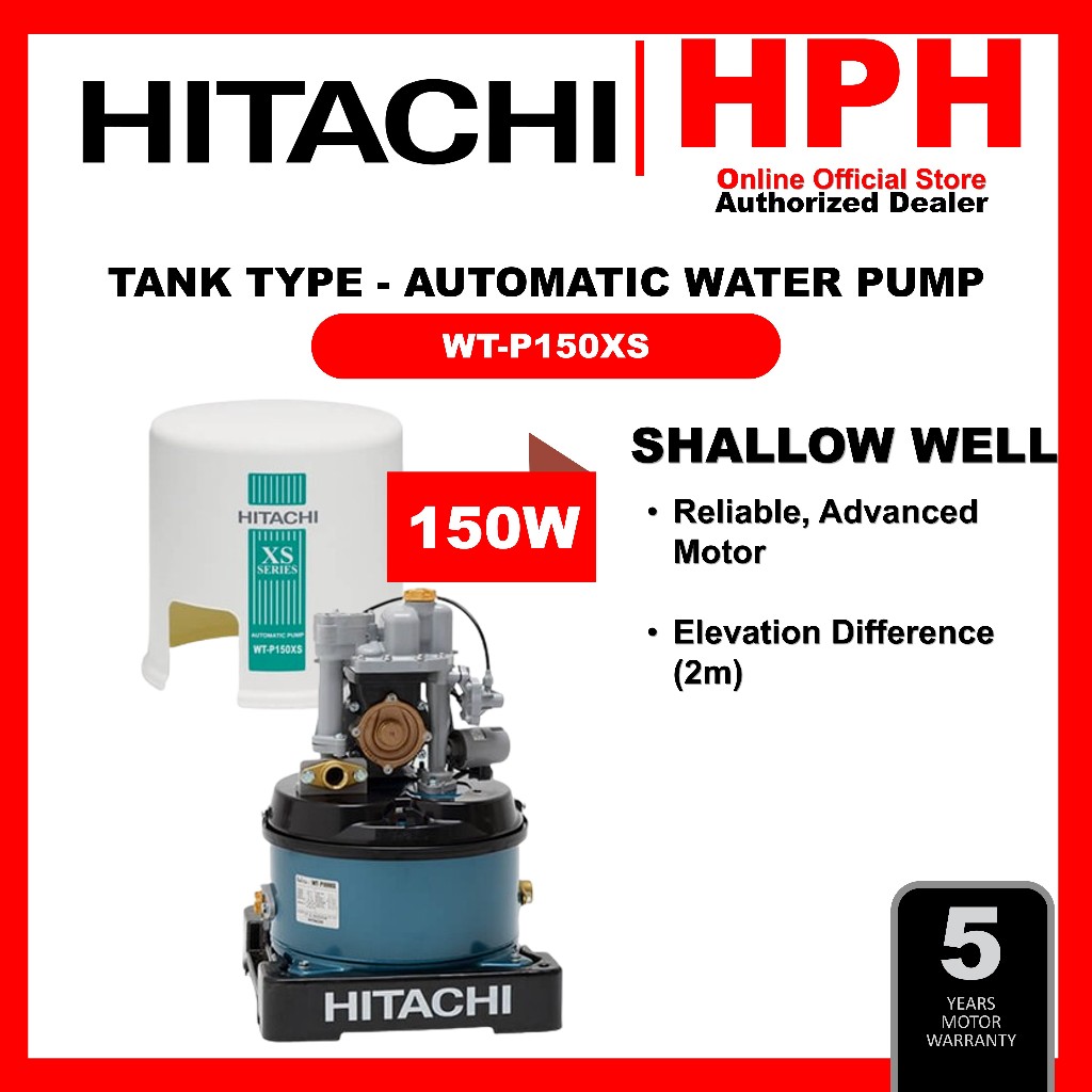 Hitachi Water Pump (150W) WT-P150XS Tank Type 水泵 Pam Air | Shopee Malaysia