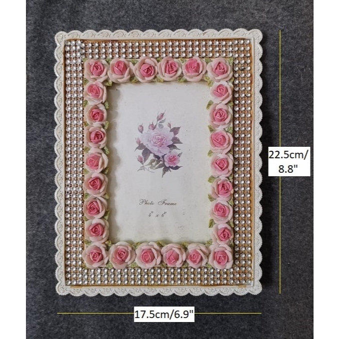 Resin Rose Deco Table Photo Frame. Bingkai Gambar | Shopee Malaysia