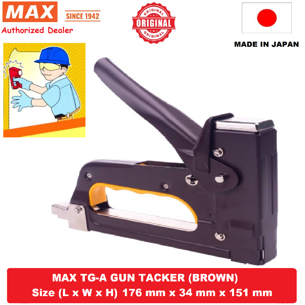 Max Gun Tacker TG-A Heavy Duty Original Made in Japan Use Max T3-10MB T3-13MB T3-13H 3-1M ...