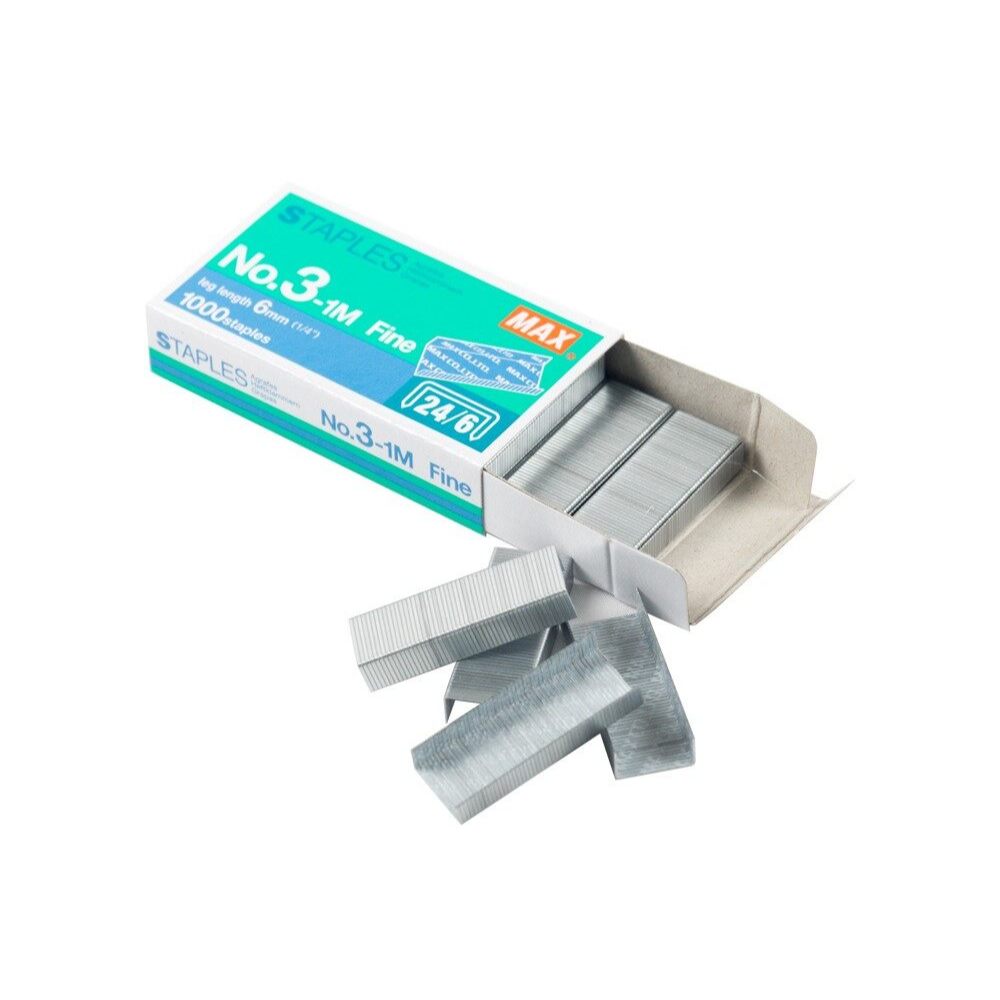 MAX NO.3-1M STAPLES (STAPLER BULLET) | Shopee Malaysia