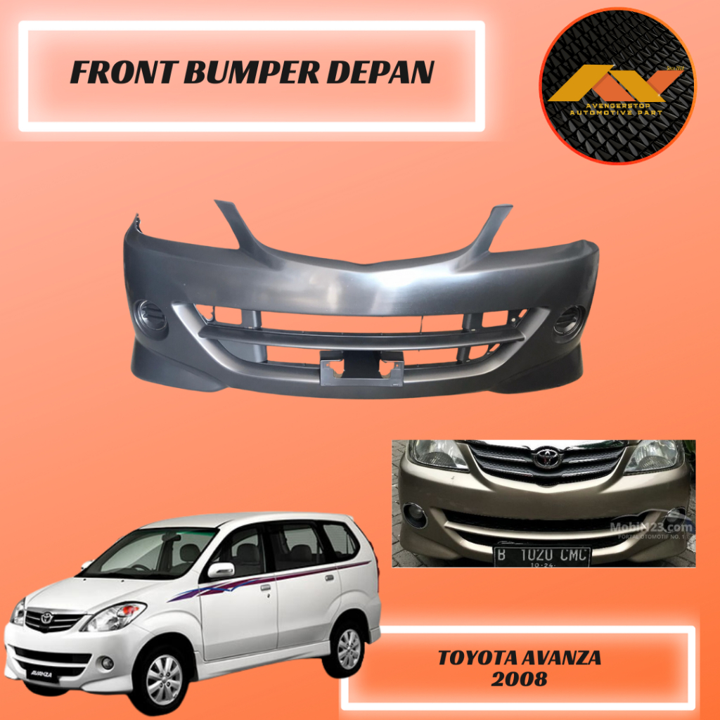 Front Bumper Depan Oem Body Parts PP Material Toyota Avanza 2008 100% ...