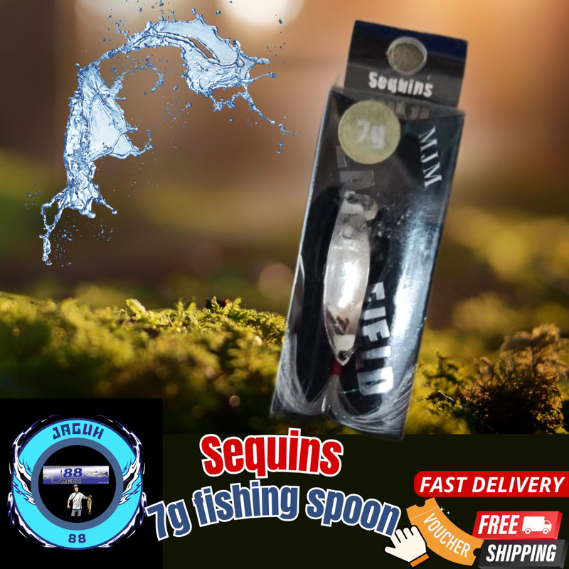 Sequins road ya fishing spoon lure/ umpan gewang sudu/ fishing bait ...