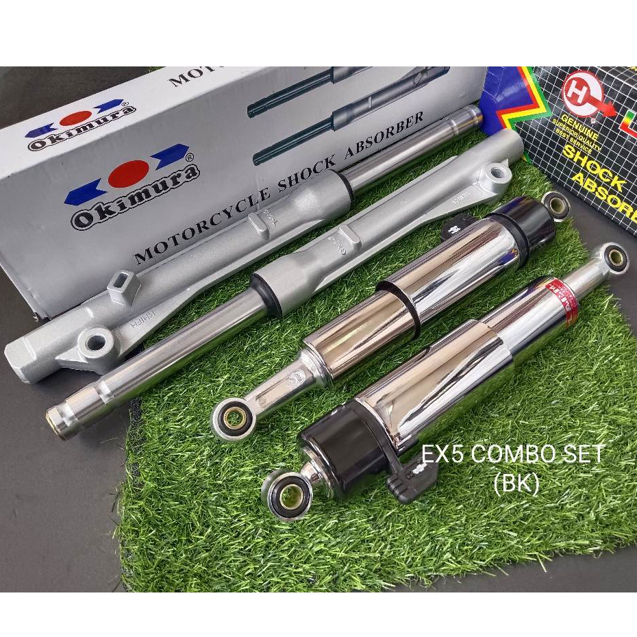 L.A.E.M EX5 BK BLUE CP EX5-Z(HEAVY DUTY) ABSORBER+FORK SET (COMBO SET) | Shopee Malaysia