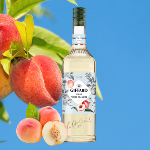 Natural Aroma Giffard White Peach Flavoured Syrup 1 Litre | Shopee Malaysia