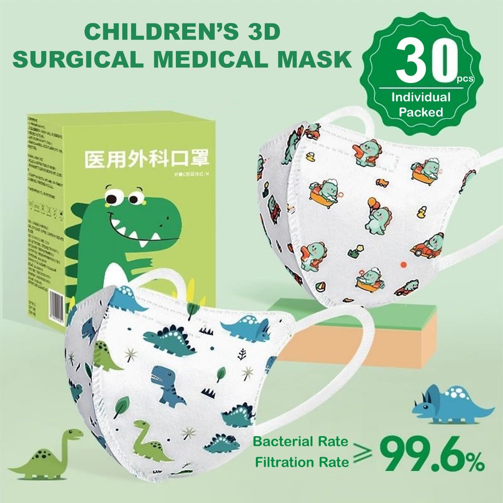 MD 3ply 3D Children's Medical Surgical Mask/ Cute Cartoon Printing Mask ...