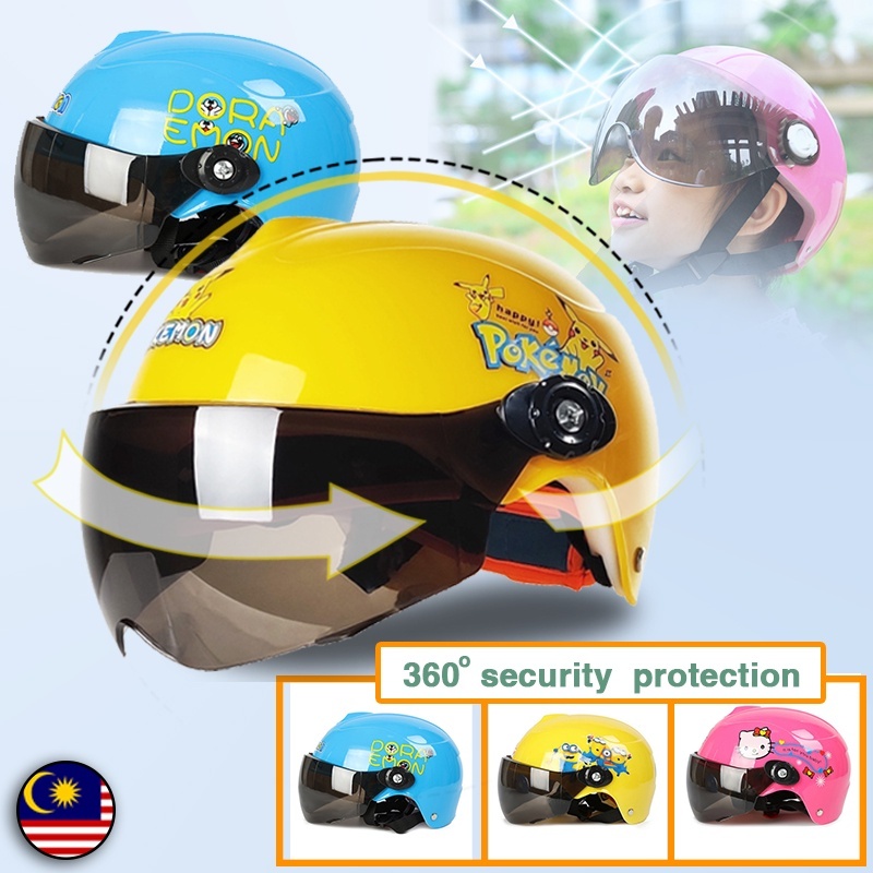 EZBIKE Kids Helmet Half Motorcycle Safety Helmet Motorcycle Scooter for ...