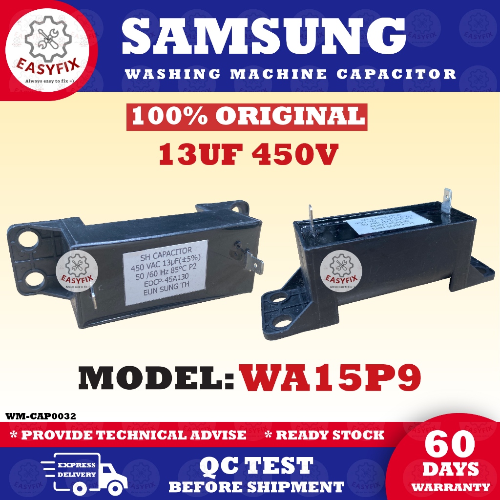 WA15P9 SAMSUNG CAPACITOR Washing Machine Capacitor spin capacitor wash ...