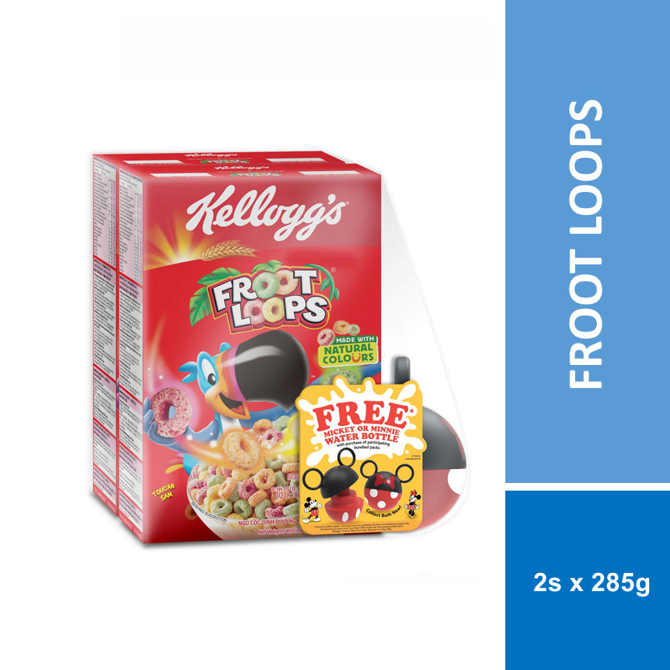 Kellogg's Froot Loops Disney Bottle (2s x 285g) | Shopee Malaysia
