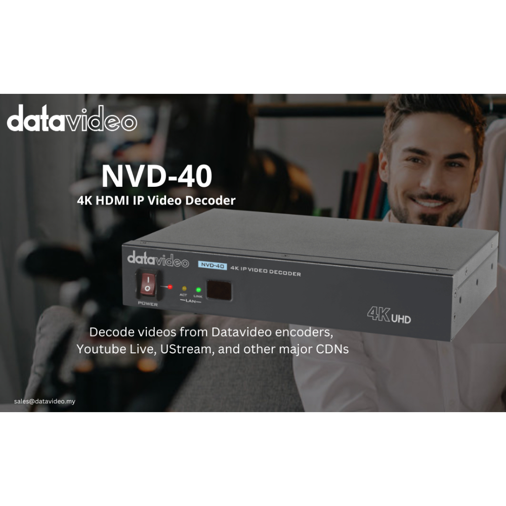 DATAVIDEO NVD-40 4K HDMI IP Video Decoder | Shopee Malaysia