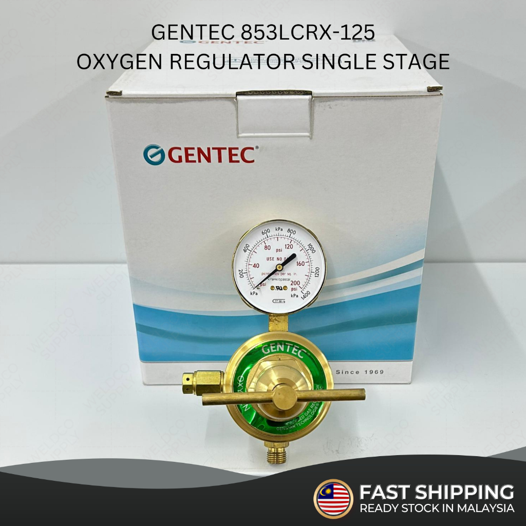 GENTEC 853LCRX Series Oxygen Regulator Single Stage | Shopee Malaysia