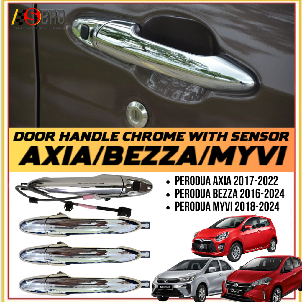 Perodua Bezza Axia Myvi Chrome Door Handle With Sensor Outer Stainless ...