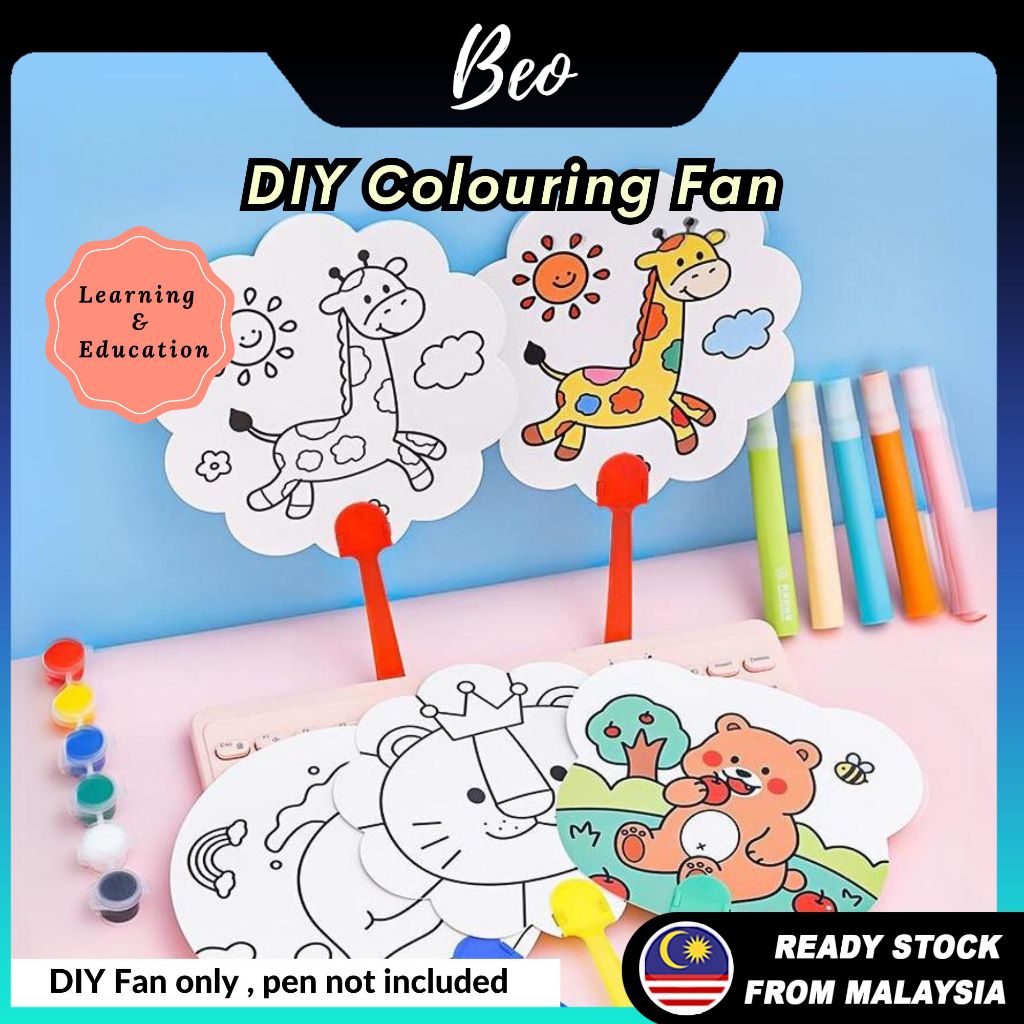DIY Colouring Cartoons Fan Art and Craft Creativity For Kindergartens ...