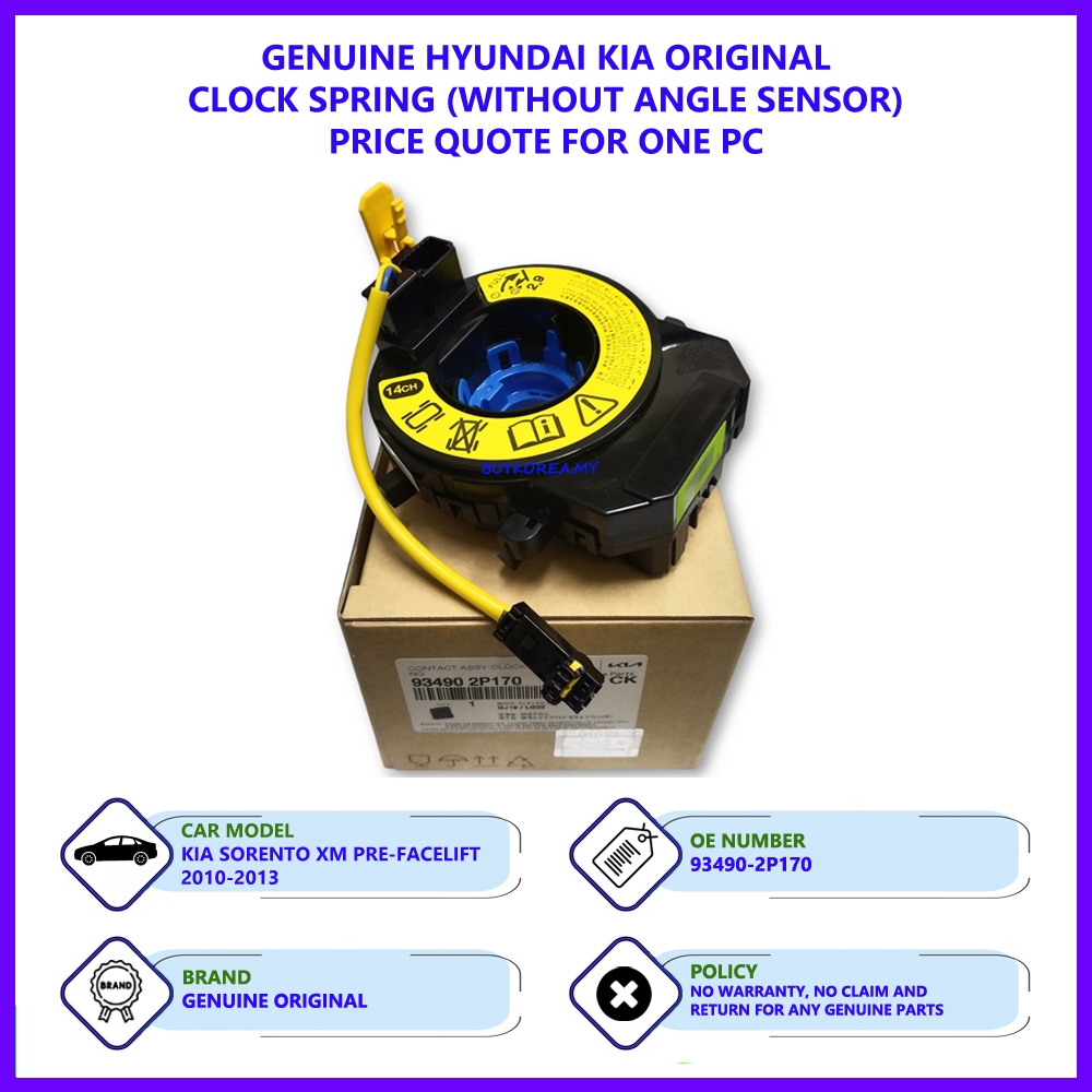 Kia Sorento XM Pre-Facelift 2010-2013 Genuine Hyundai Mobis Steering ...