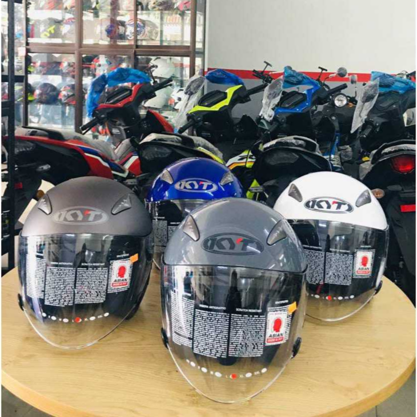 KYT HELLCAT HELMET OPEN FACE SINGLE VISOR 2024 EDITION | Shopee Malaysia