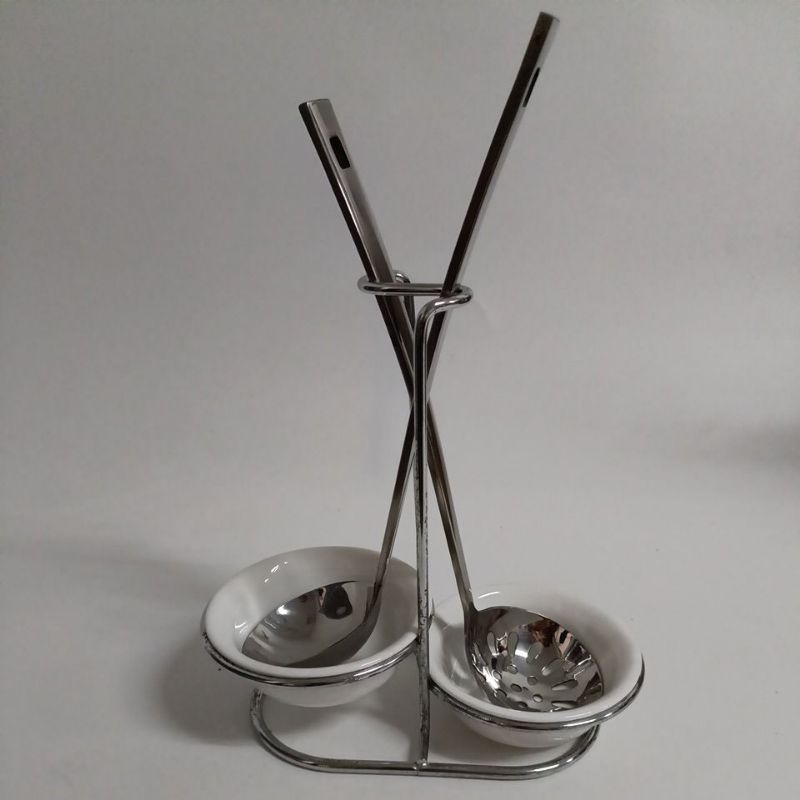 CLEARANCE Ladle set with stand , senduk 2pcs with bowl and stand ...