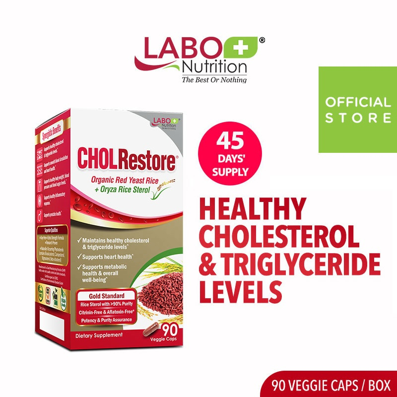 LABO Nutrition CHOLRestore Red Yeast Rice - Cholesterol Triglyceride ...