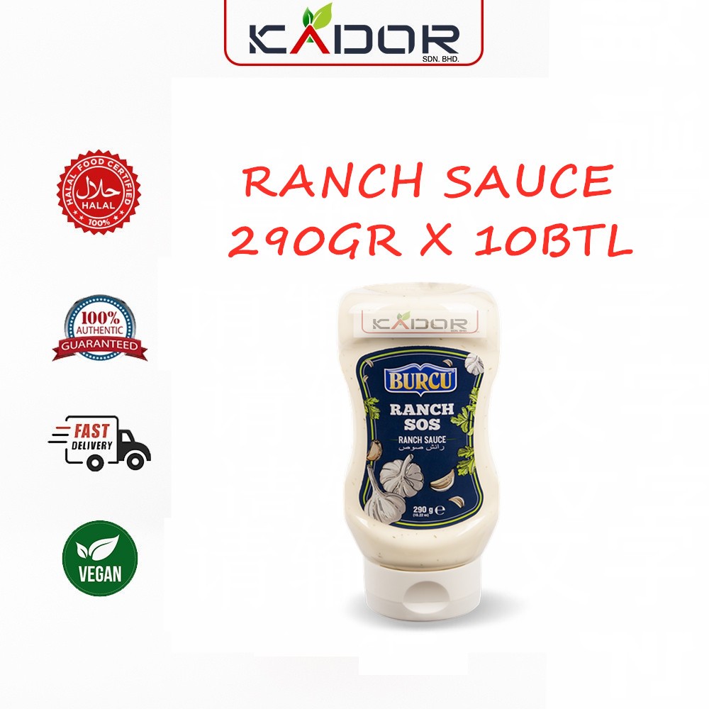 290gr x 10btls Burcu Ranch Sauce/ Sos Salad/ Dressing/Dip/ Sandwich ...
