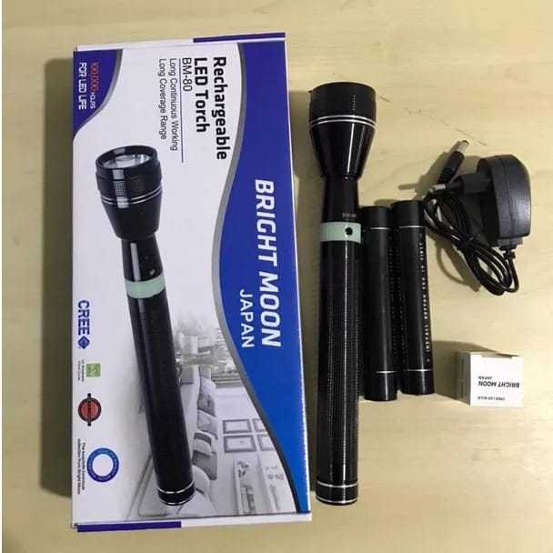 Original brightMoon Flashlight Fro 3 Battery BM80 Super Bright ...