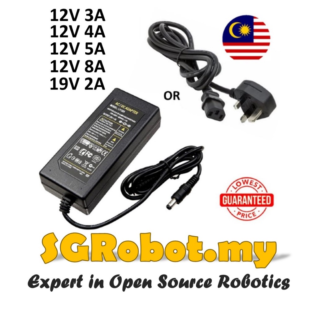 🥇ORIGINAL CCTV / LED / COMPUTER 12V 3A 4A 5A 8A Power Supply Adapter LED Monitor Laptop Modem ...