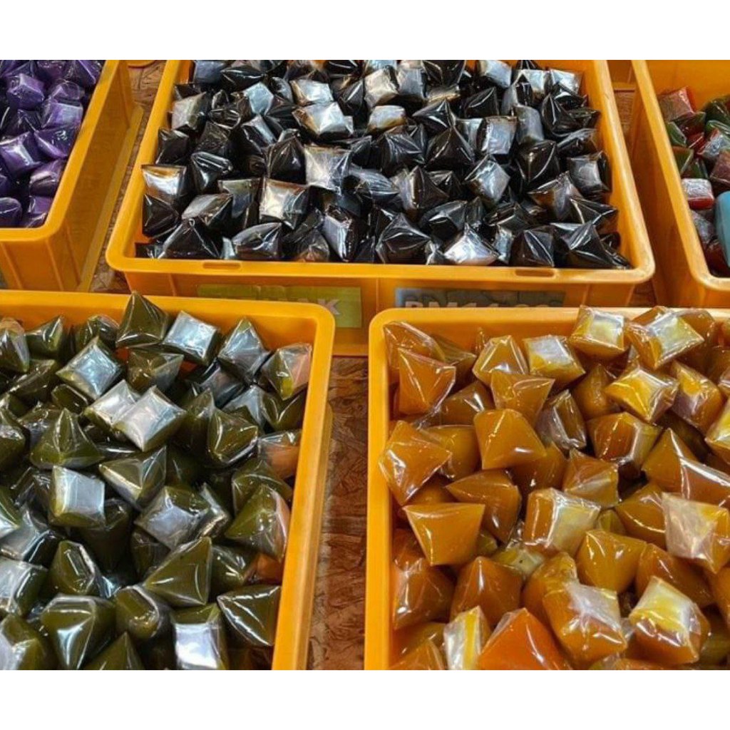 Dodol mini Kelantan sedap tiga bucu gula melaka pandan durian doorgift ...