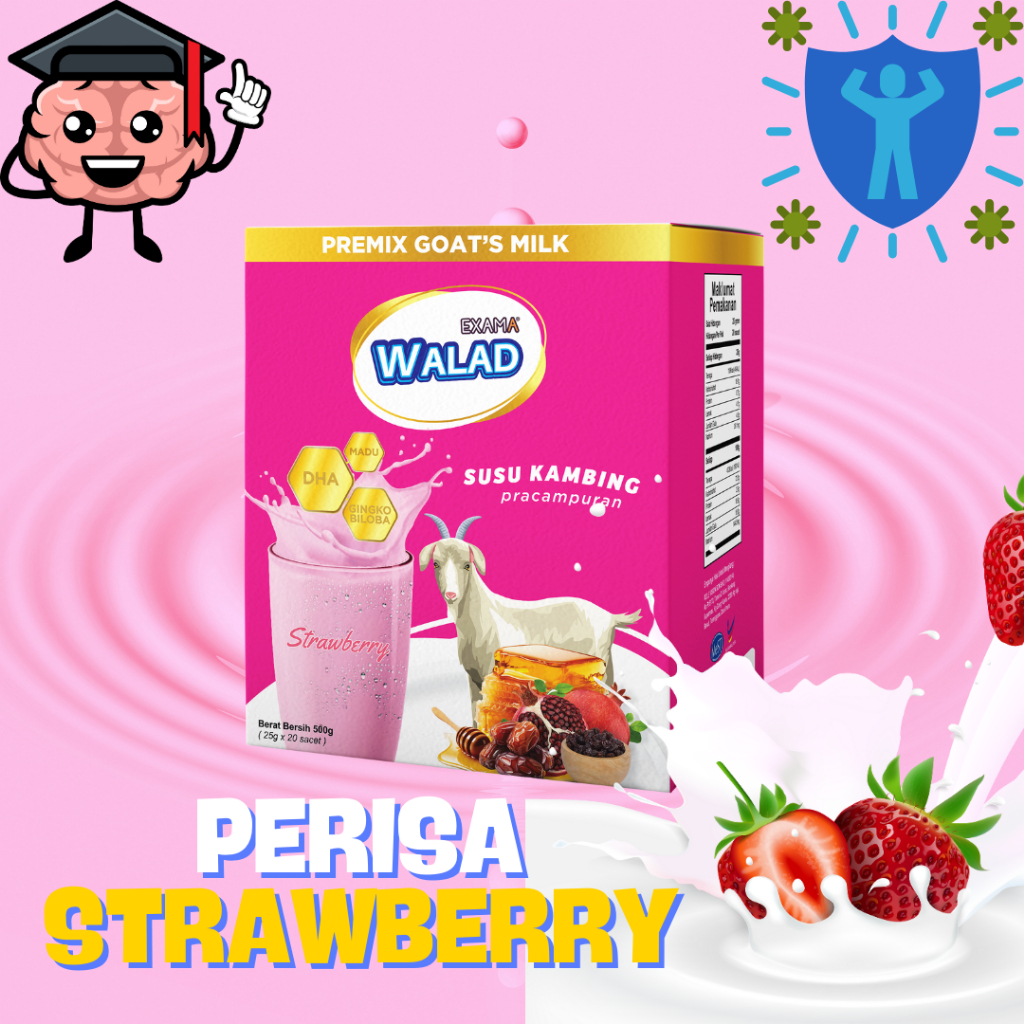 [FREE SHIPPING] SUSU PERISA STAWBERI + SUSU KAMBING WALAD EXAMA ...