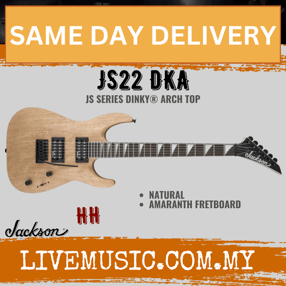 Jackson JS-22 - JS Series Dinky Arch Top Electric Guitar Amaranth ...