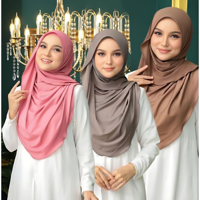 [Mawra] Tudung Sarung Instant Shawl Mawra Moscrepe Syria / Shawl Labuh / Shawl Instant / Shawl ...
