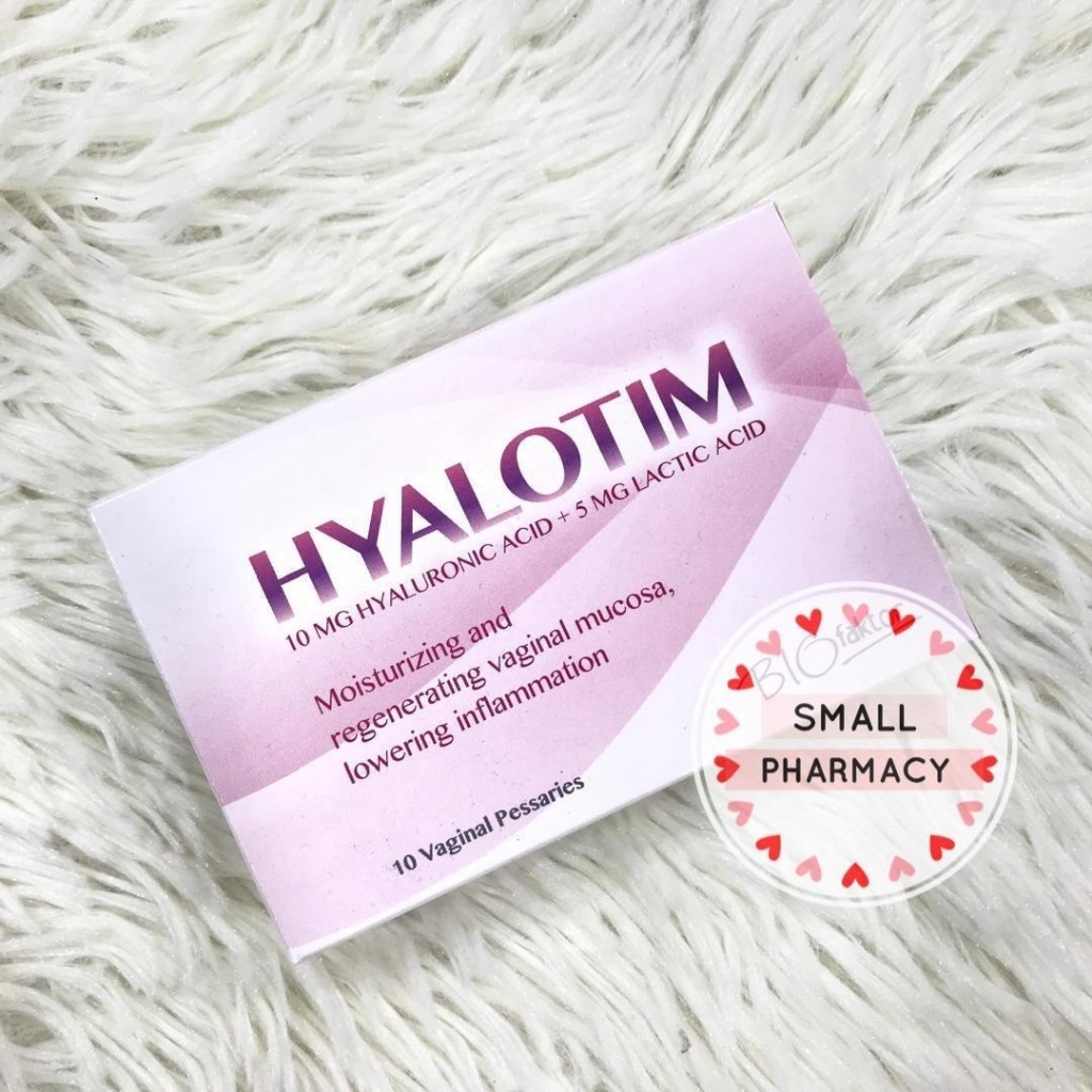 HYALOTIM Vaginal Globules 10s 901303 (Hyaluronic Acid 10 mg + Lactic ...